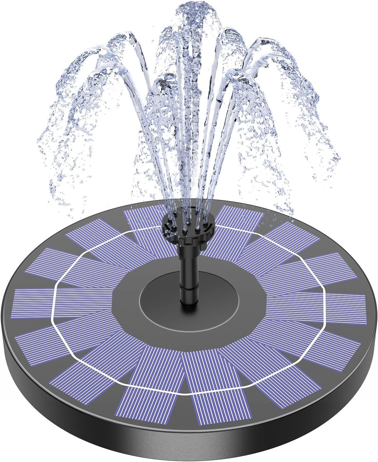 AISITIN Solar Fountain Pump for Bird Bath, 2.5W Solar Bird Bath ...