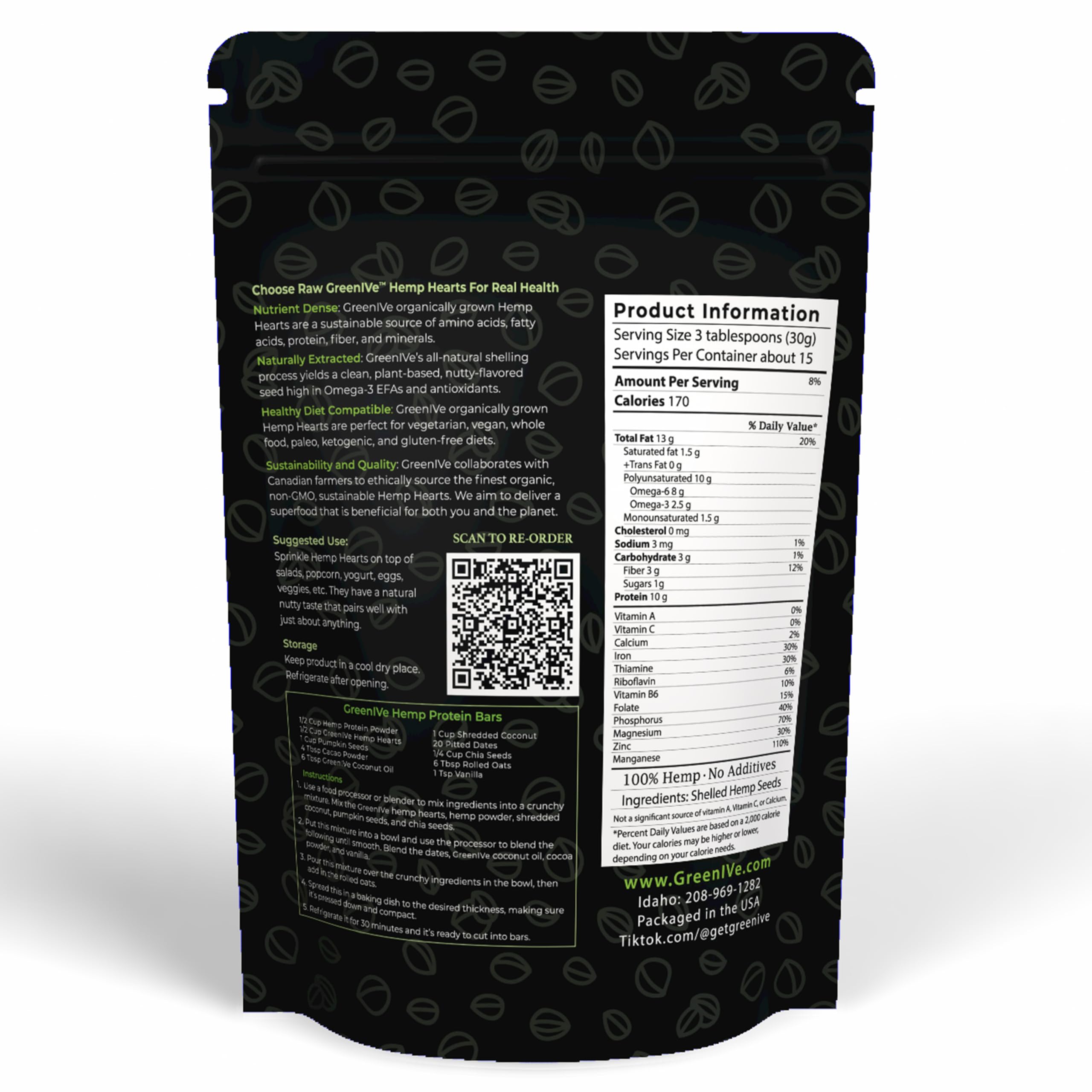 Snapklik.com : GreenIVe Hemp Hearts 3 Pounds American Hemp, Packed In ...