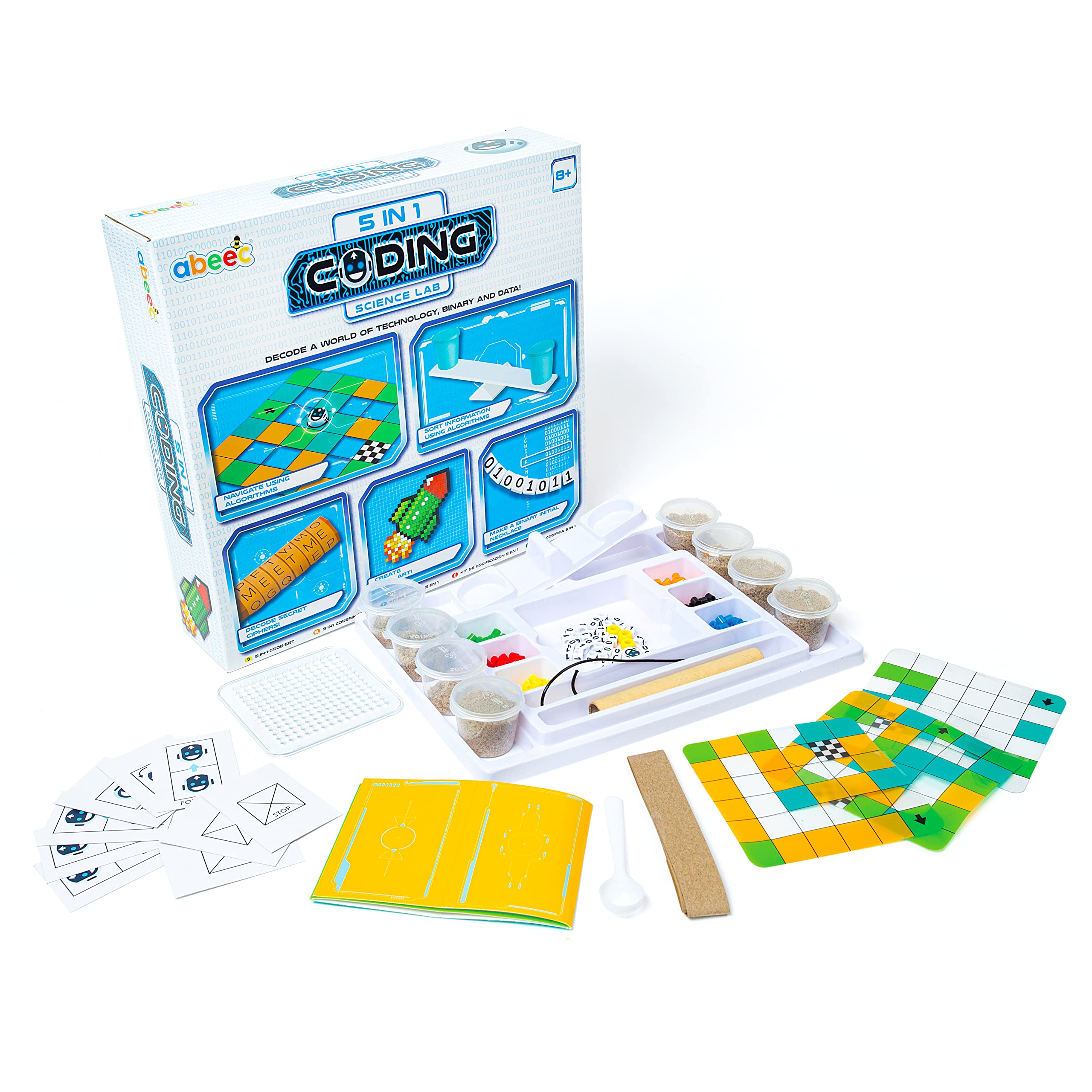 Buy abeec 5 in 1 Coding – Coding Kit for Kids 8+ - Science Experiments ...