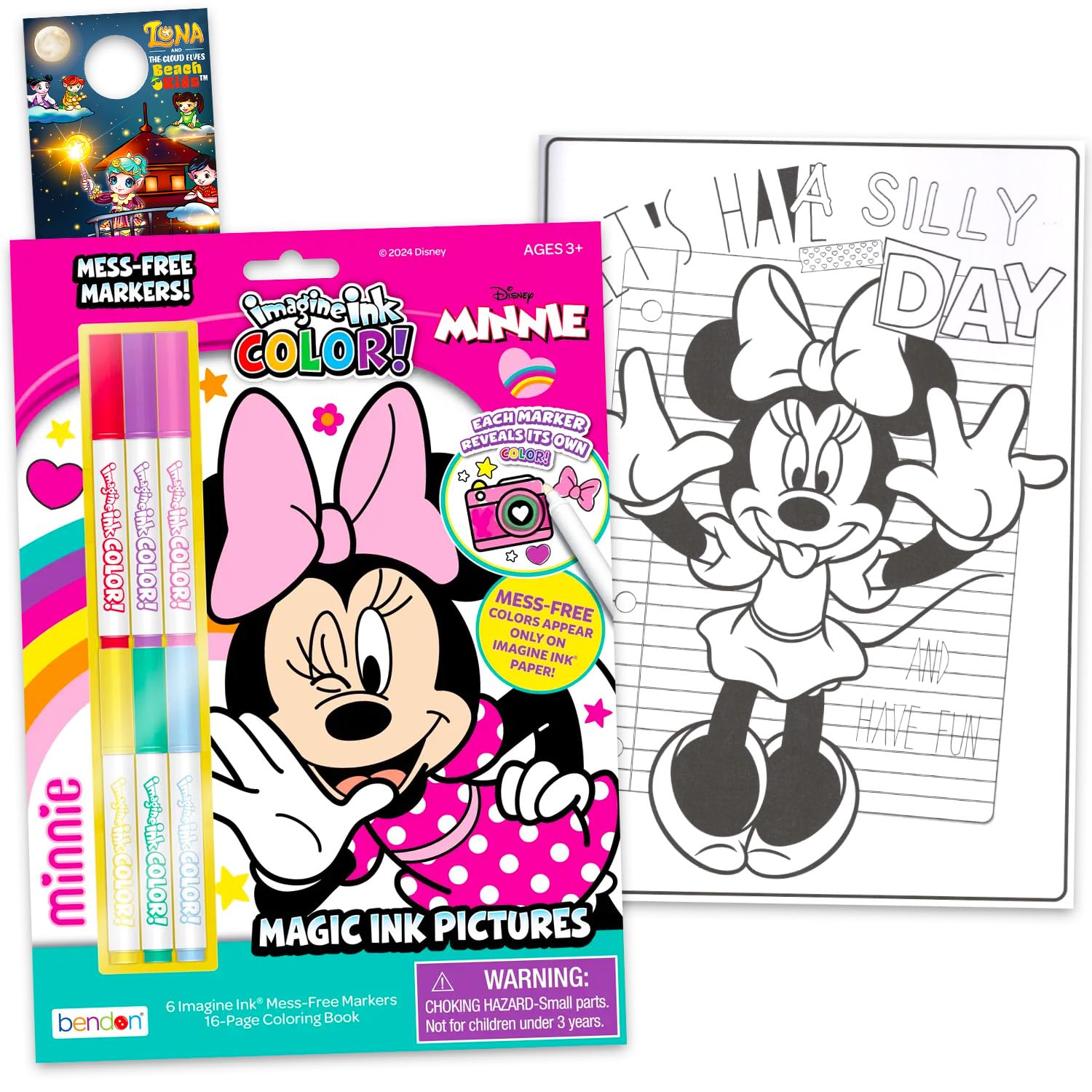 Amazon.com: Minnie Mouse Imagine Ink Coloring Book Set - Bundle with 16 ...