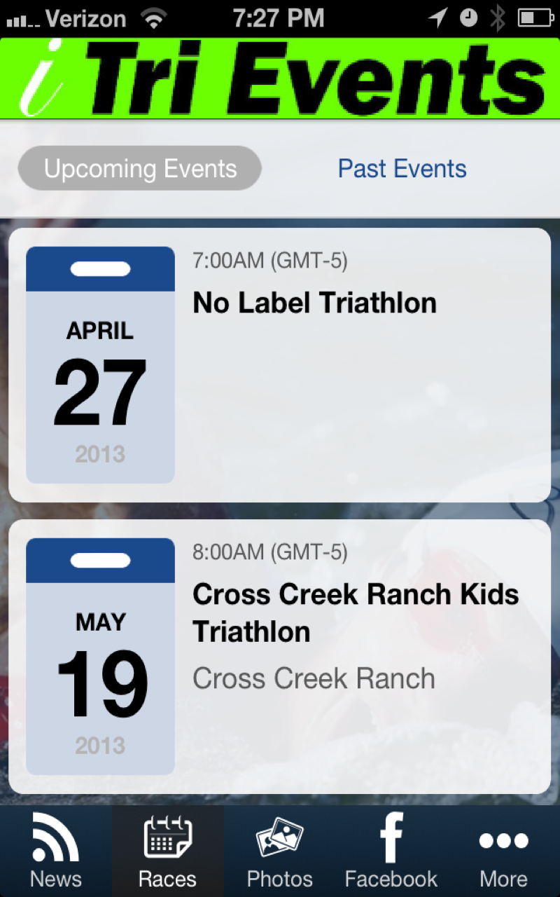 i Tri Events - App on Amazon Appstore