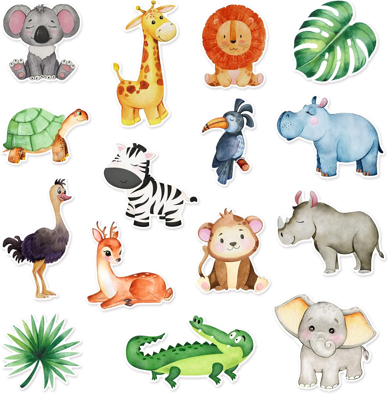Amazon.com: Ctosree 134 Pcs Safari We are Wild About Learning Bulletin ...