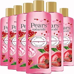 Pears Naturalé Body Wash For Brighter and Glowing Skin, Moisturising & Refreshing - Pomegranate ...
