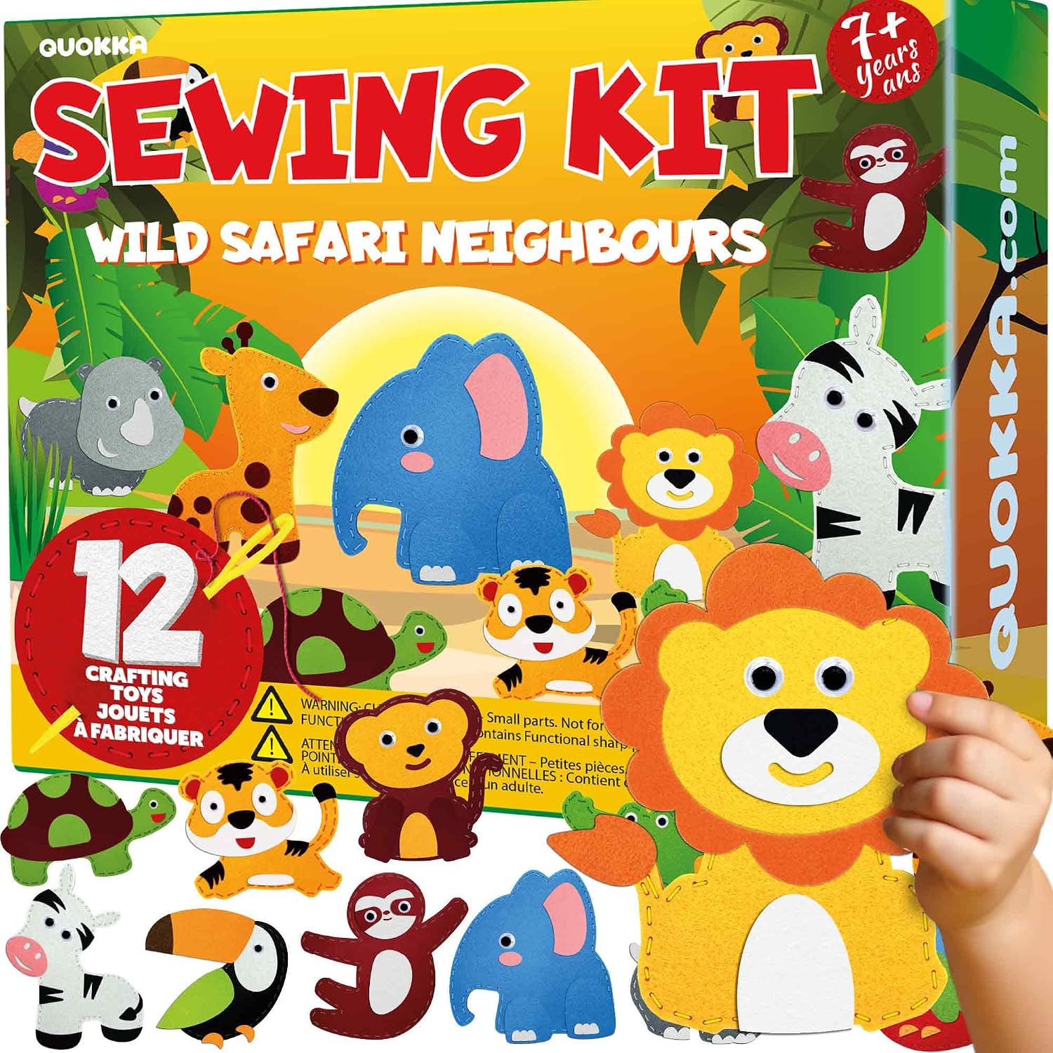 Amazon.com: QUOKKA Kids Crafts Ages 4-8, DIY Beginner Needle and Thread ...