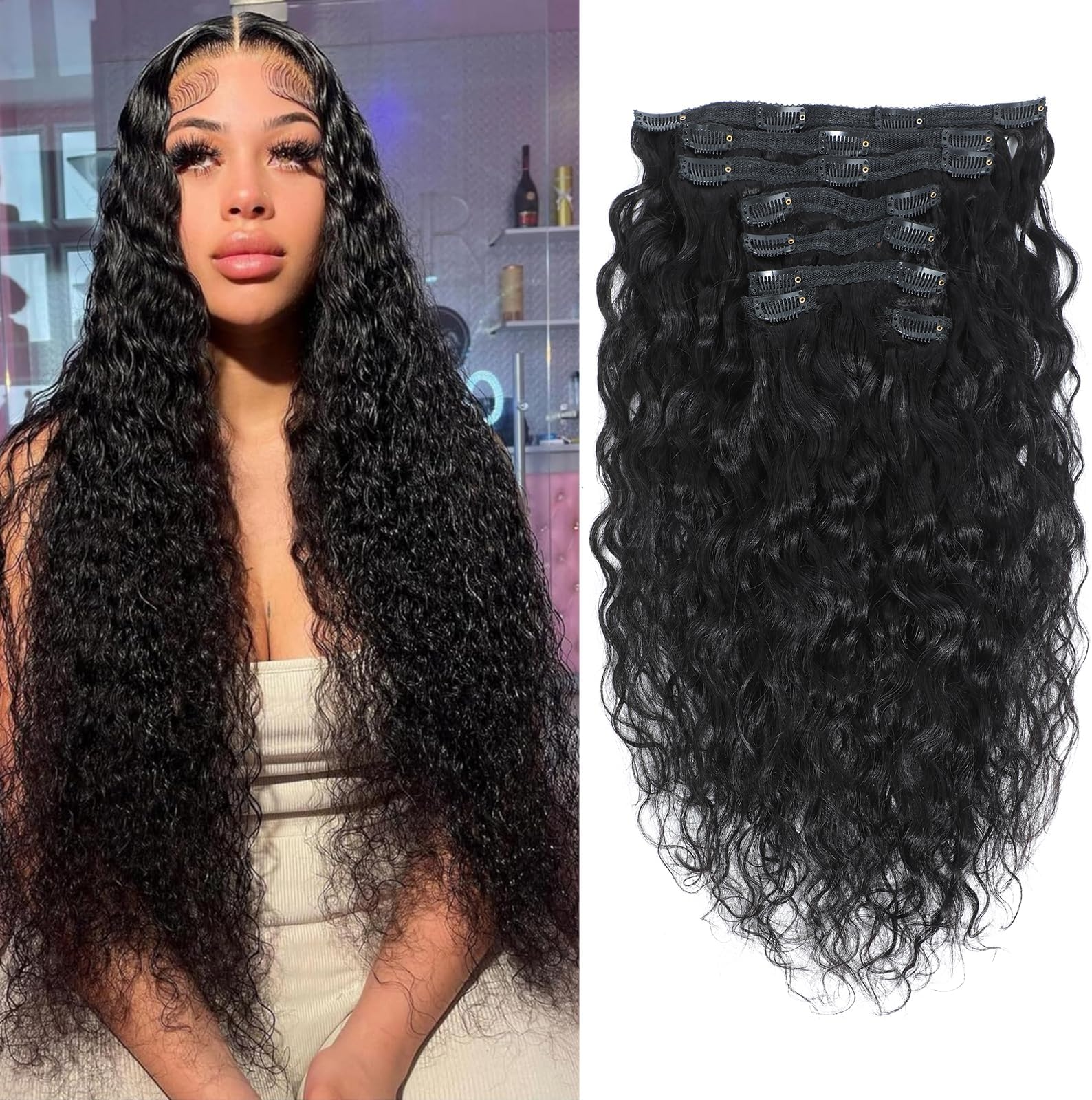 Amazon.com : Model Model Dreamweaver Bulk 100% Human Hair Weaving ...