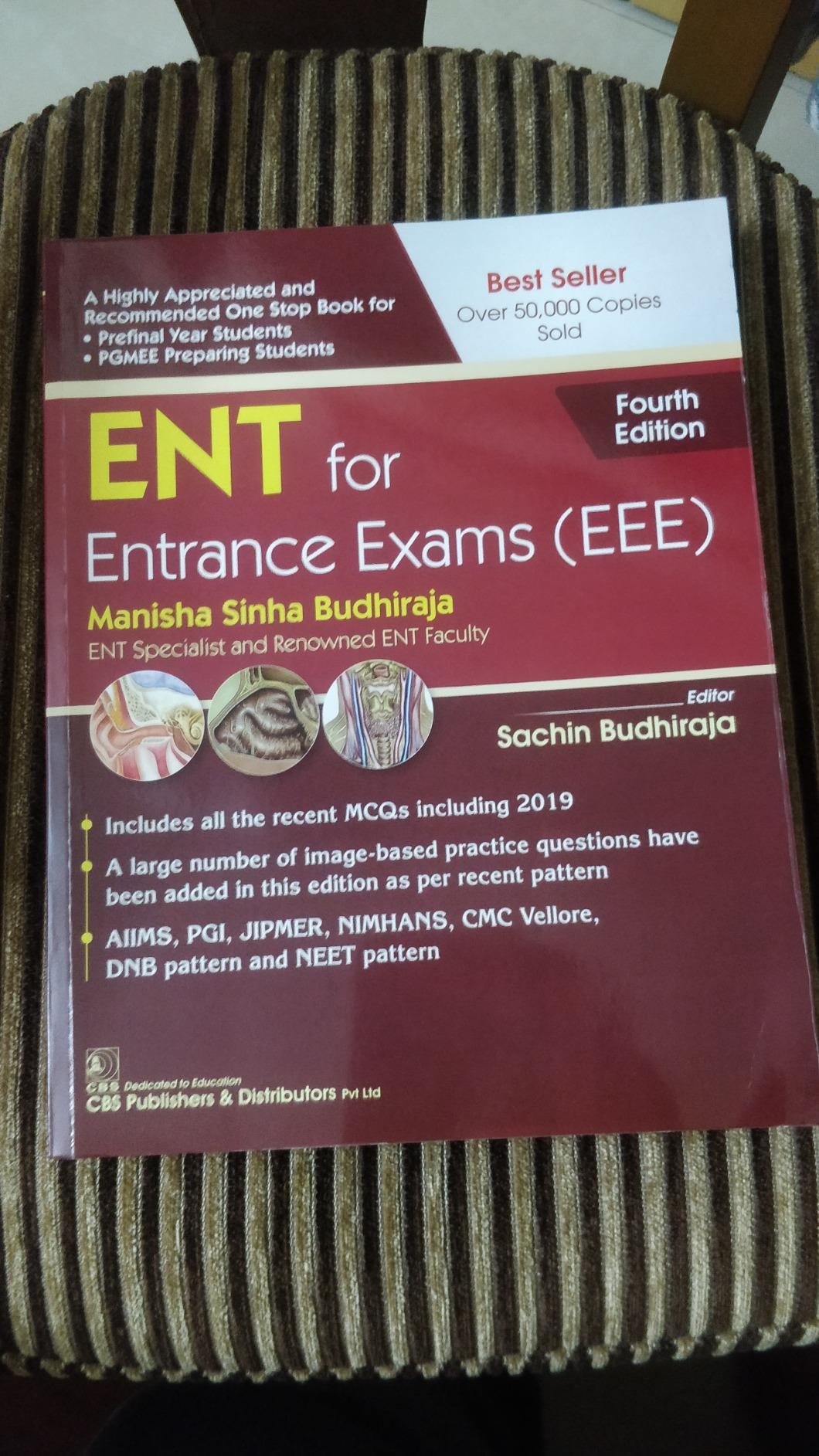Buy ENT FOR ENTRANCE EXAMS (EEE) 4ED (PB 2019) [Paperback] BUDHIRAJA M ...