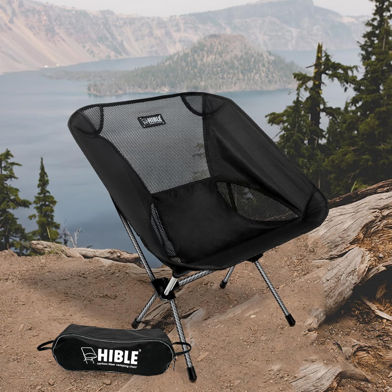Amazon.com : HIBLE Carbon Fiber Folding Camping Chair, Ultra-Light ...
