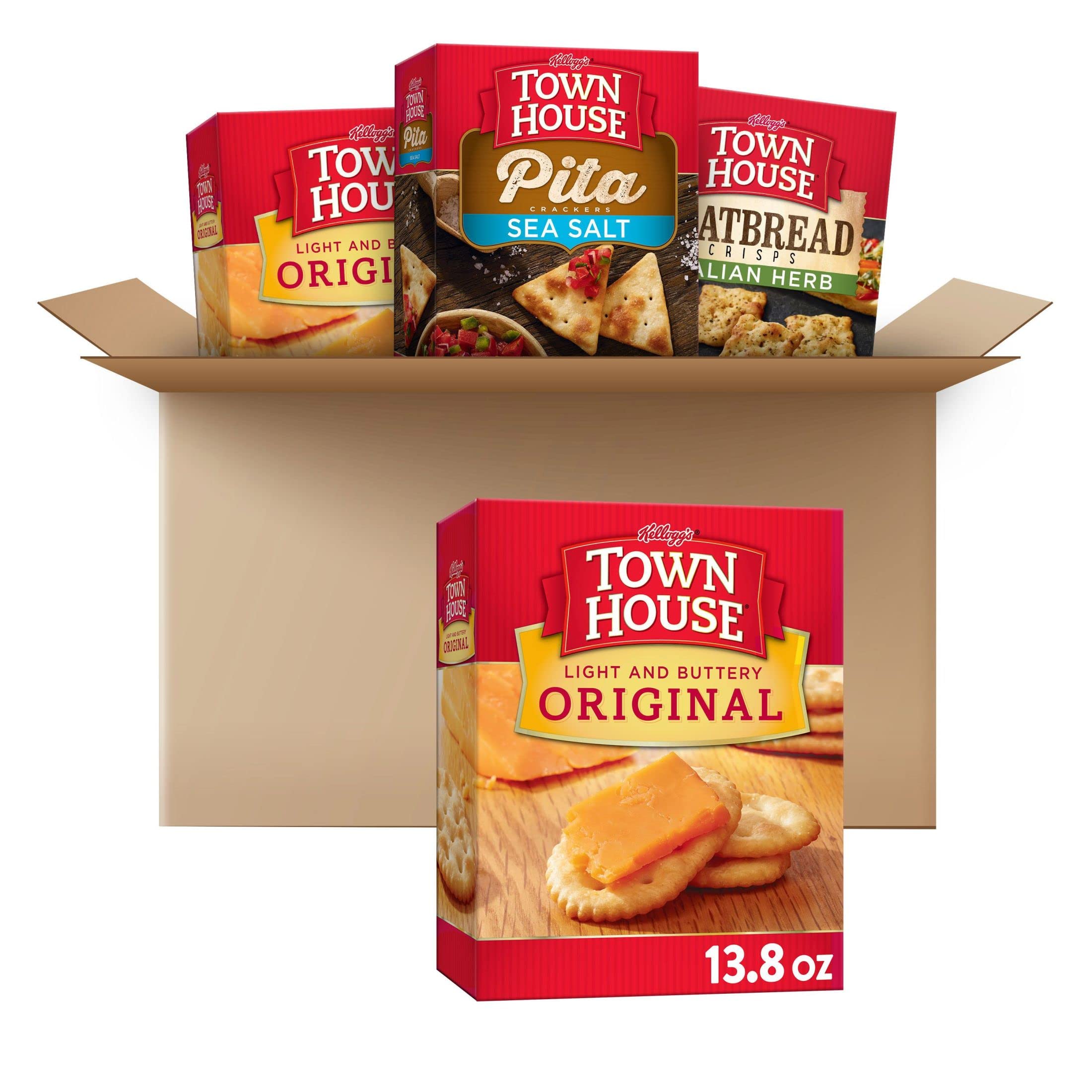 Snapklik.com : Kelloggs Town House Crackers, Party Snacks, Party Pack ...