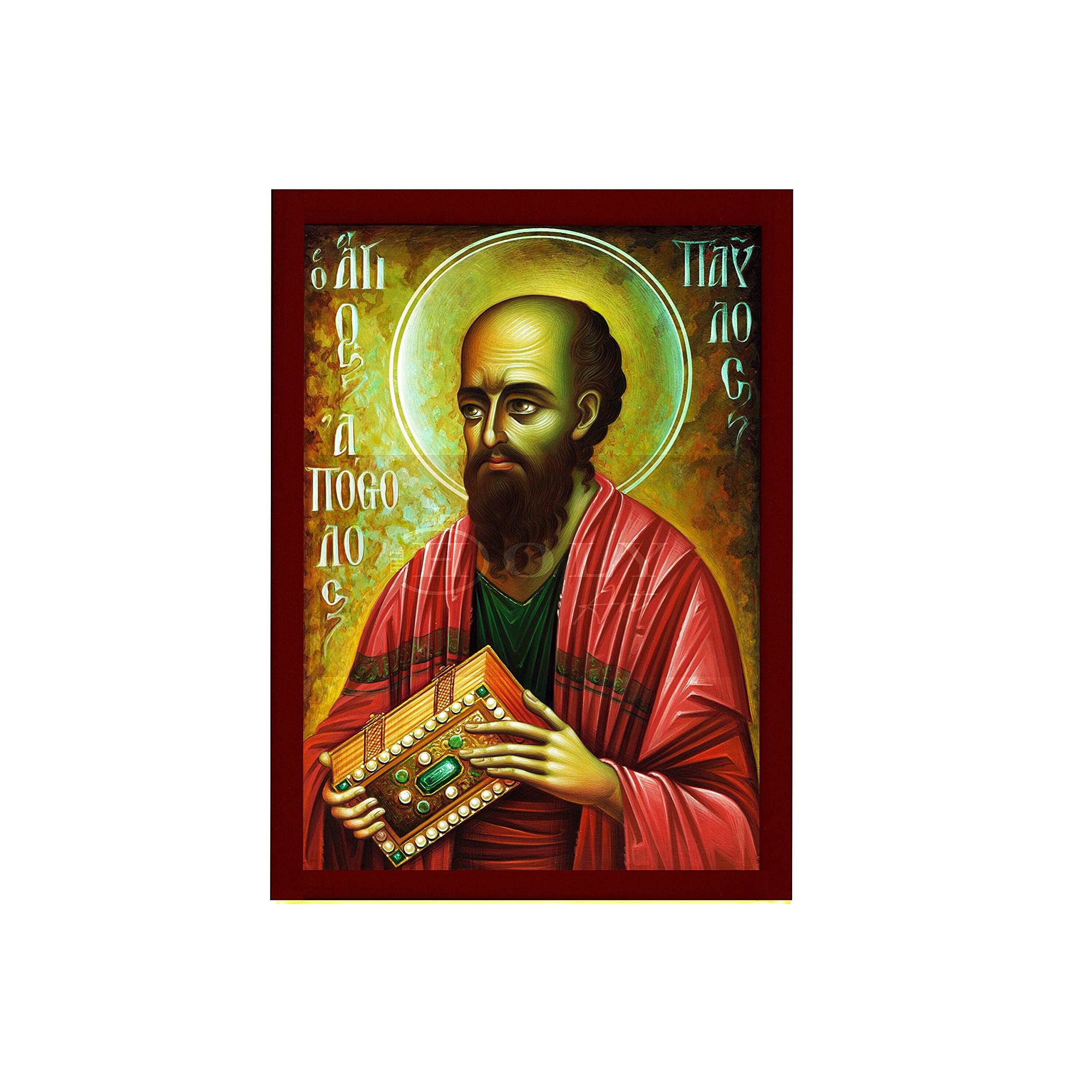 Buy Apostle Paul icon, Handmade Greek Orthodox icon of St Paul the ...