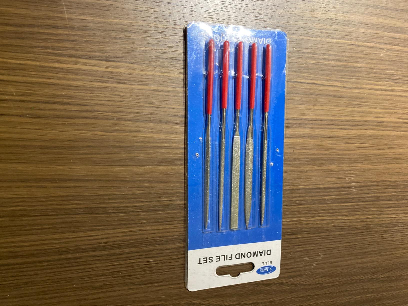 SunRise 160 mm Soft-Grip Diamond Iron File Set (Red) -5 Pieces : Amazon ...