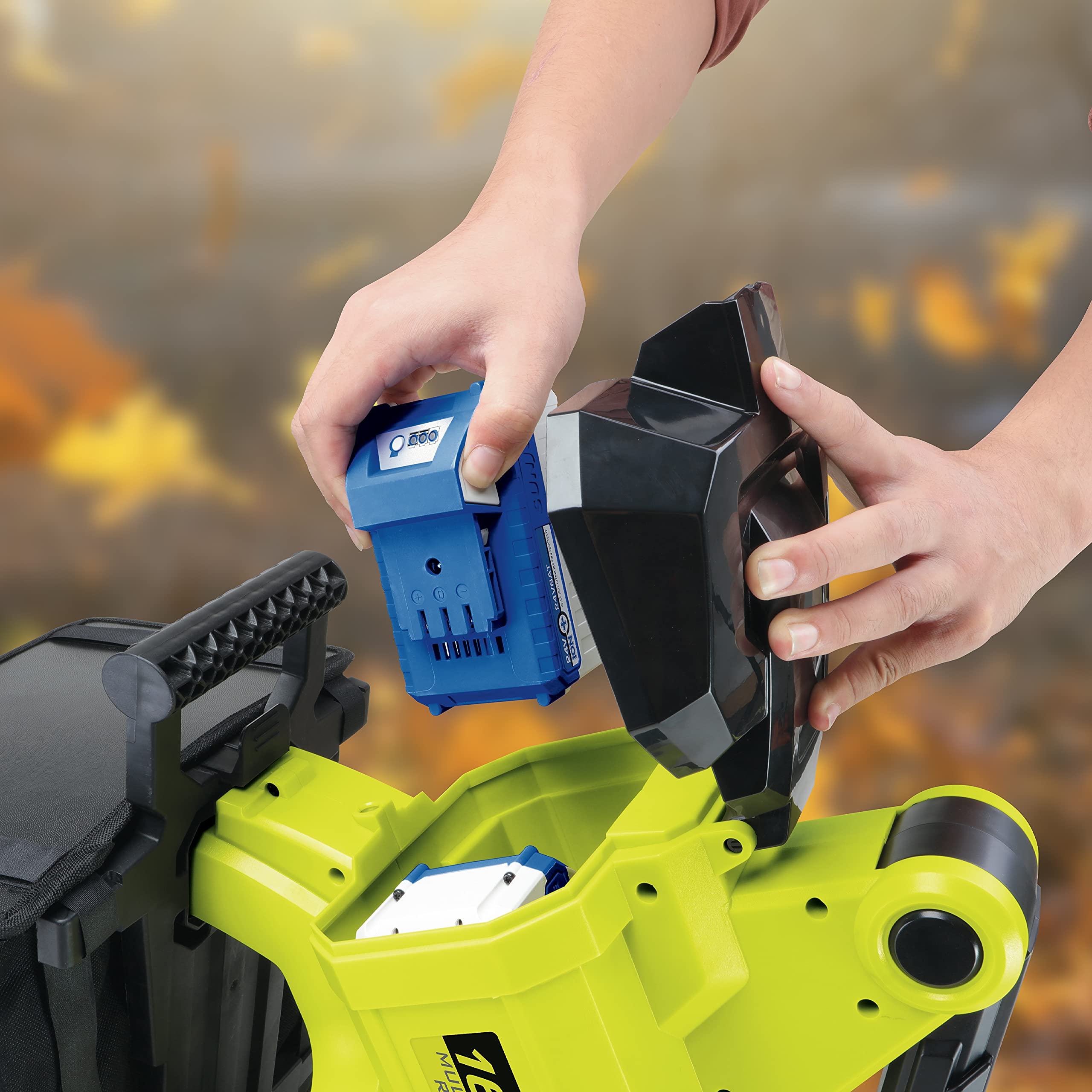 Sun Joe 24V-X2-OGV 48-Volt iON+ Cordless Outdoor Garden Vacuum/Mulcher ...