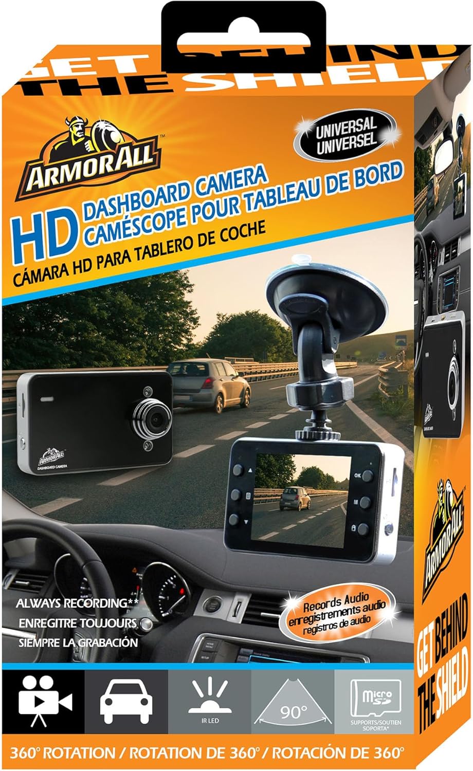 Amazon.com: Xtreme HD Dashboard Camera, Black, 2.4, ADC2-1003-BLK : Electronics