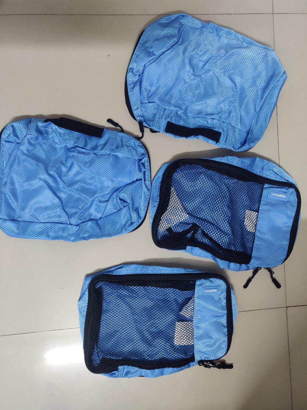 AmazonBasics Packing Cubes/Travel Pouch/Travel Organizer - Small, Sky ...