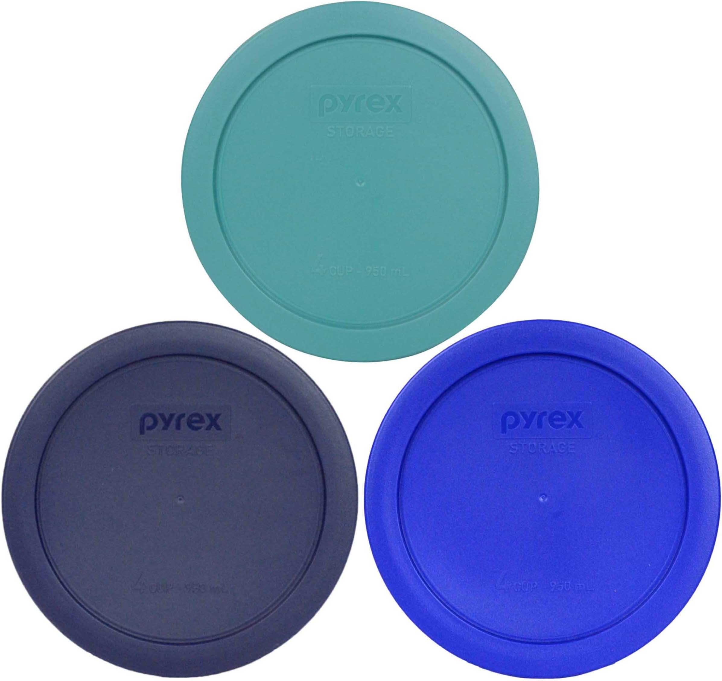 Amazon.com: Pyrex 7201-PC 4 Cup (1) Turquoise, (1) Cobalt Blue, & (1 ...