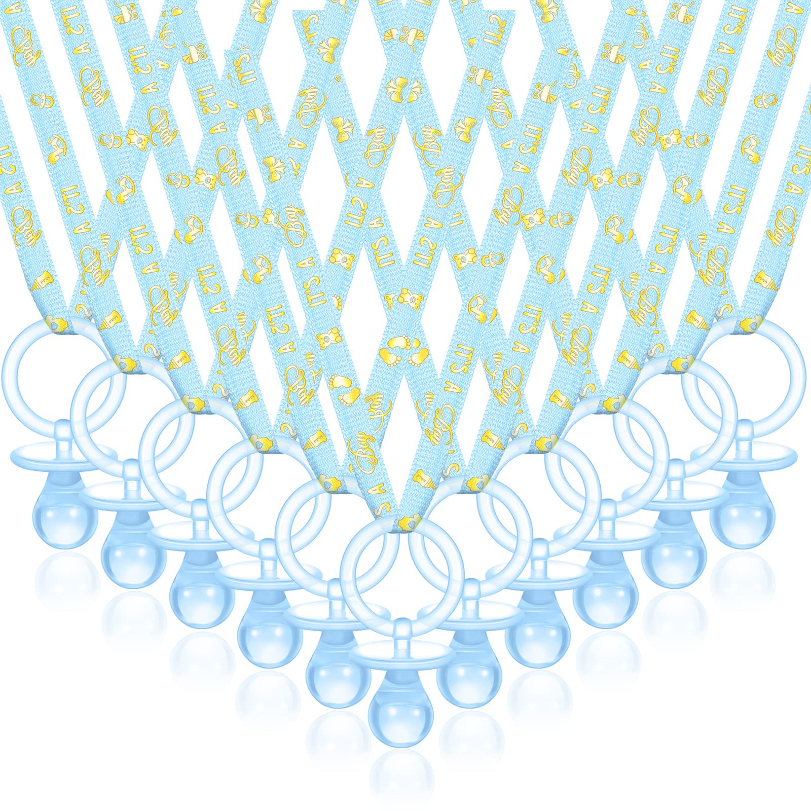 Snapklik.com : Junkin 60 Pieces Baby Shower Pacifiers Necklace Acrylic ...