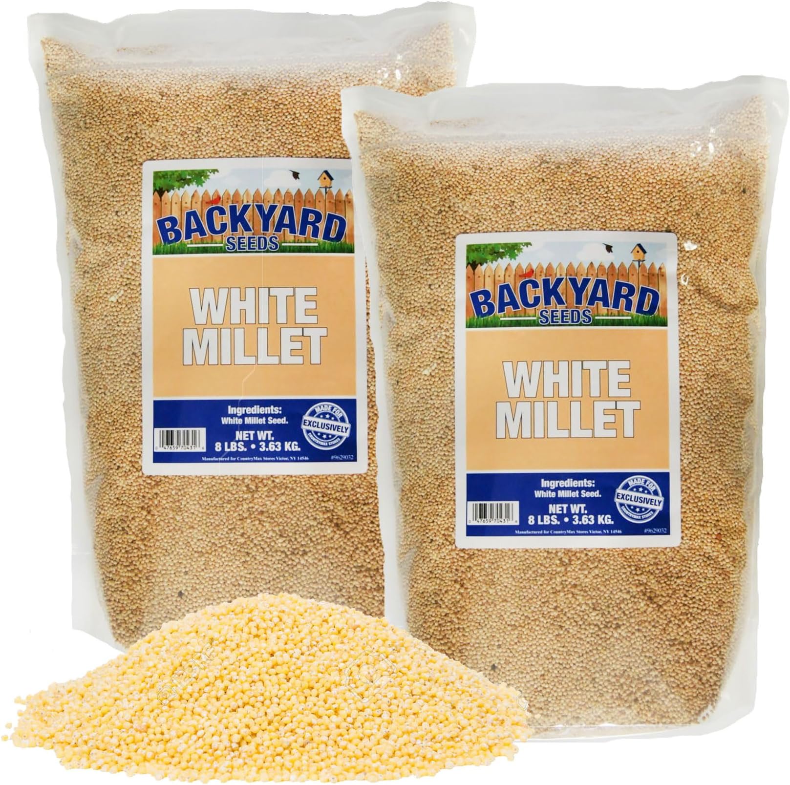 Amazon.com: CountryMax White Proso Millet Unhulled Bulk Wild Bird Seed ...