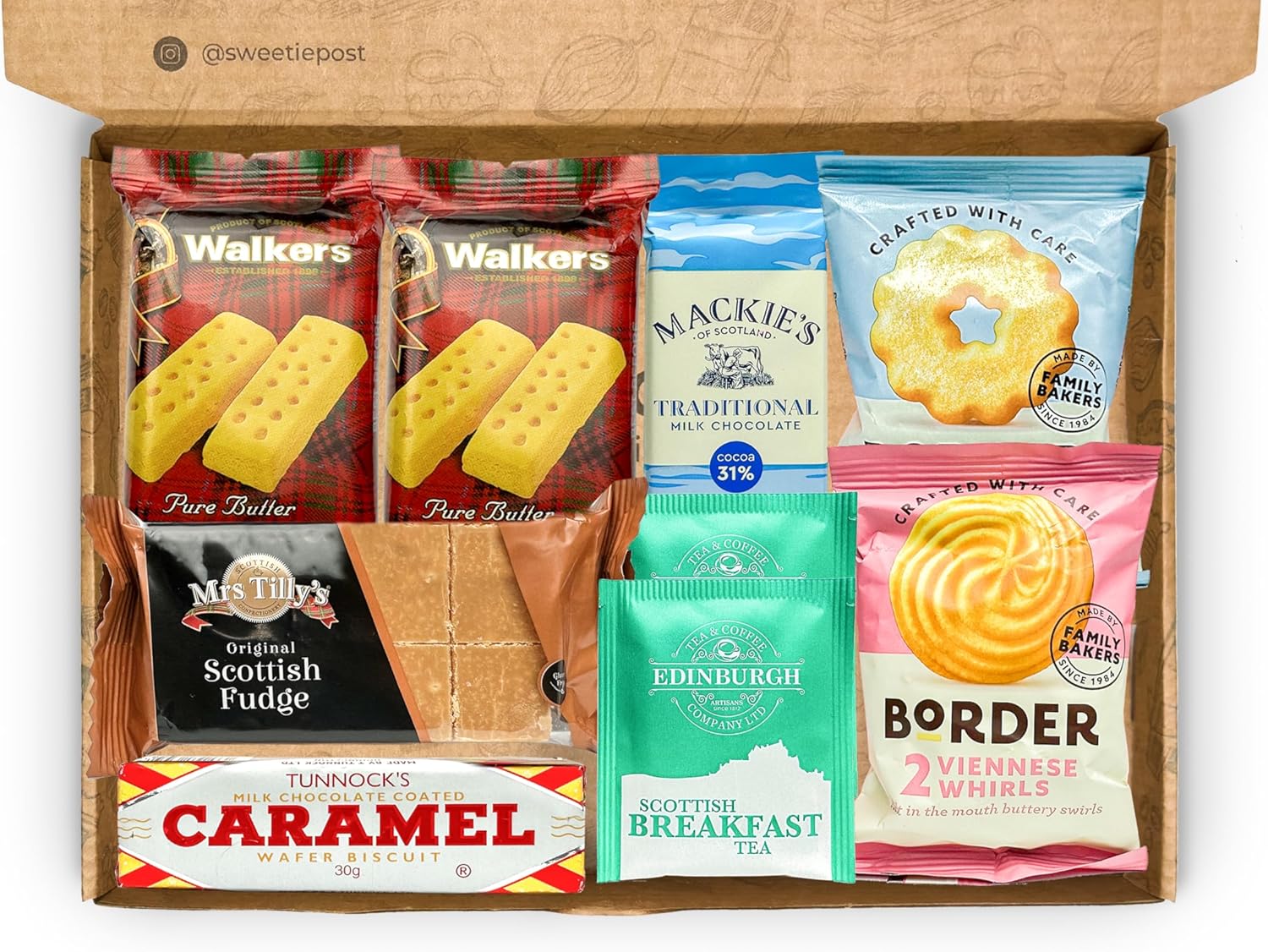 Scottish Letterbox Hamper | Scotland Food Treat Gift Box Hamper ...
