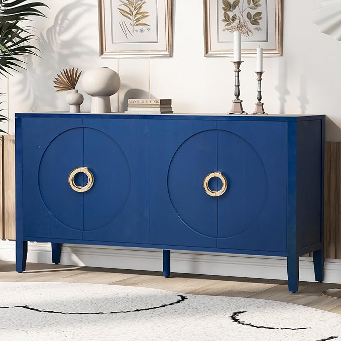 Amazon.com - Amposei Sideboard Buffet 59.8-Inch Wooden Credenza Console ...
