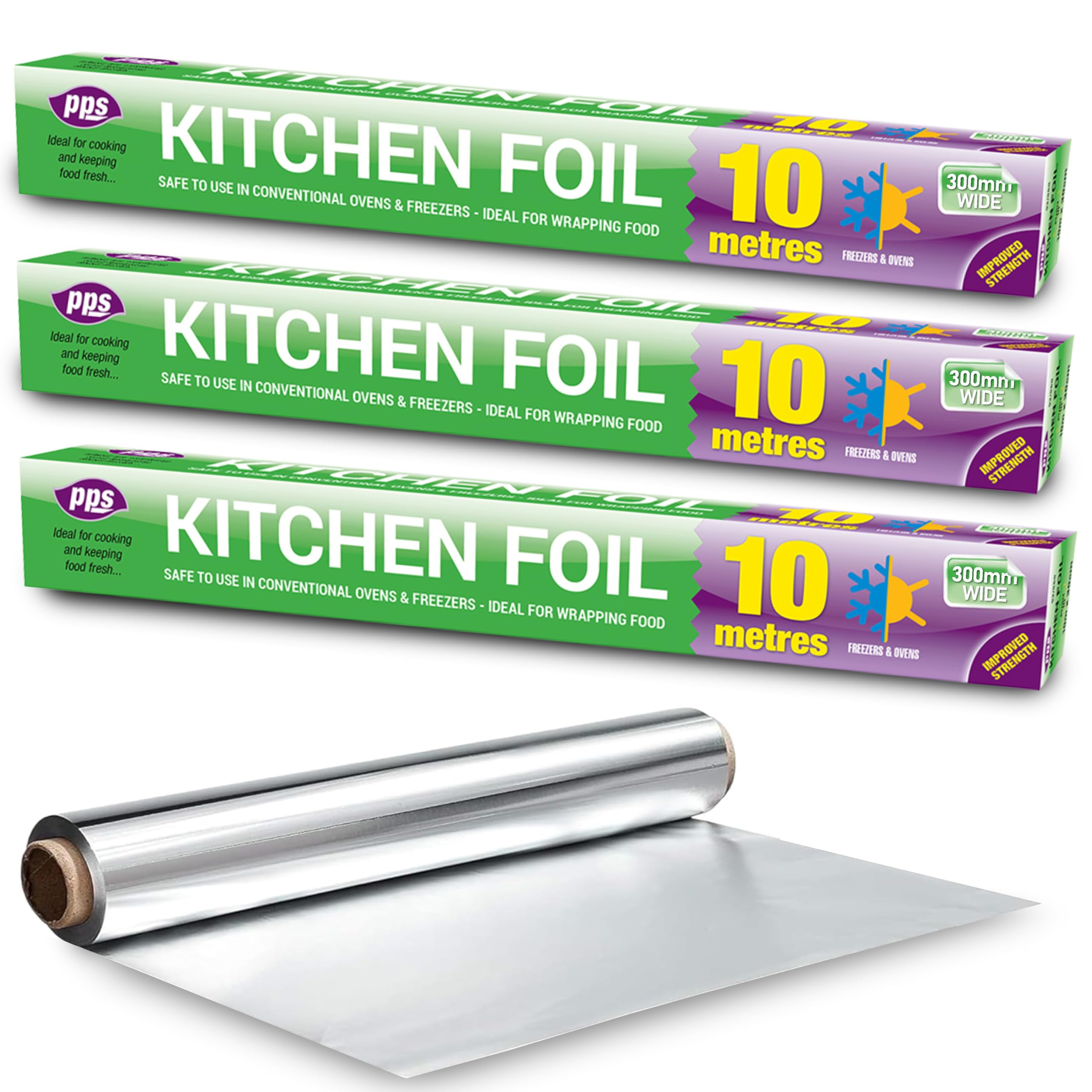 KROZ Kitchen Foil Premium Catering Tin Foil Roll Aluminium Foil for ...