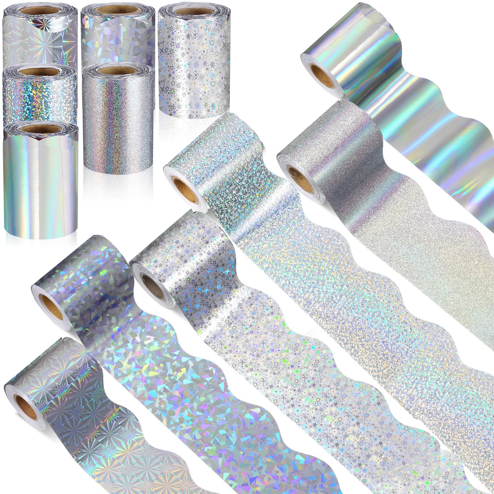 Snapklik.com : 160ft Iridescent Borders For Bulletin Board, Neon ...