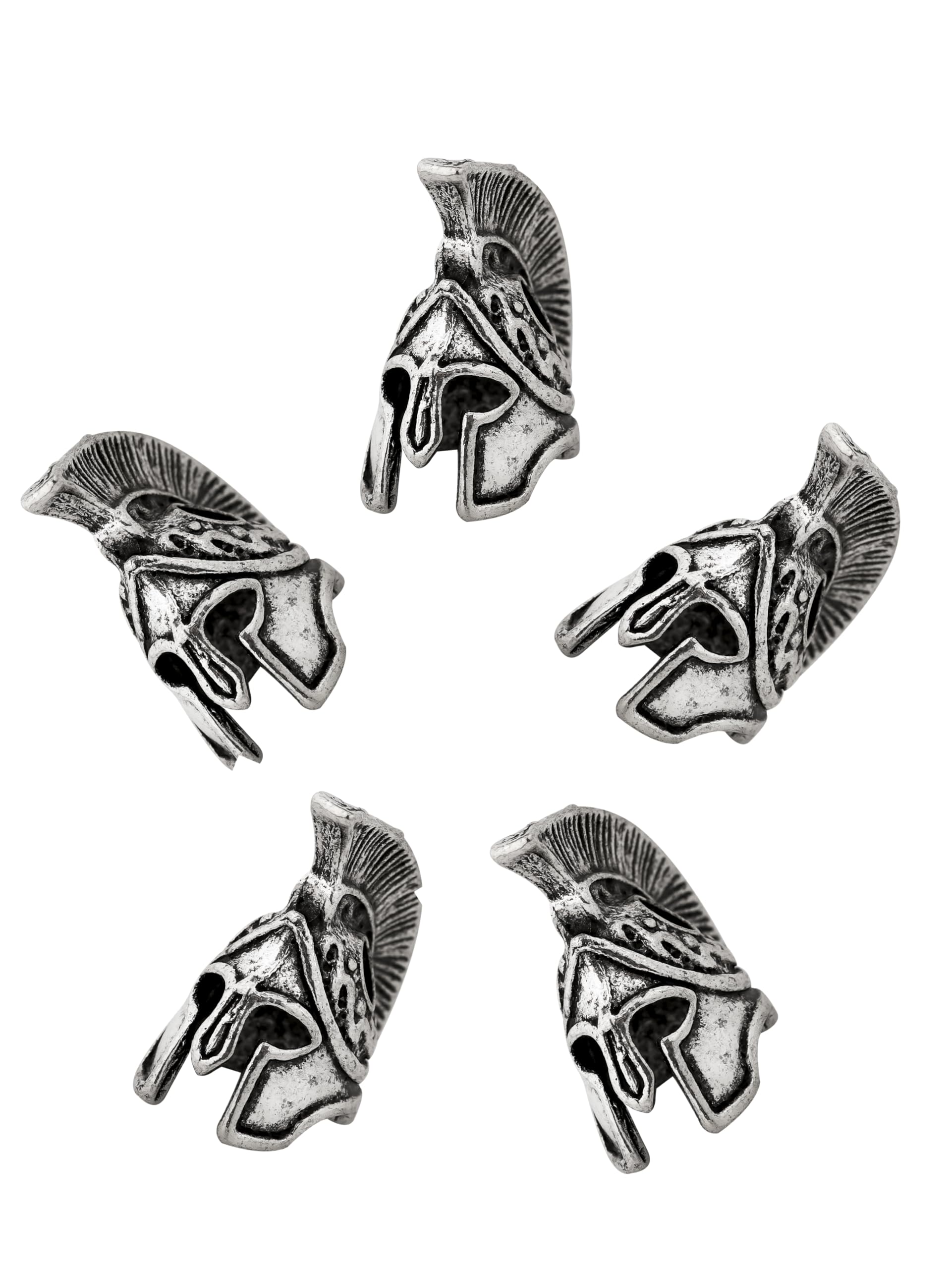 Snapklik.com : Soldier Helmet Bead 5 Pcs Combo Viking Beads Norse Hair ...