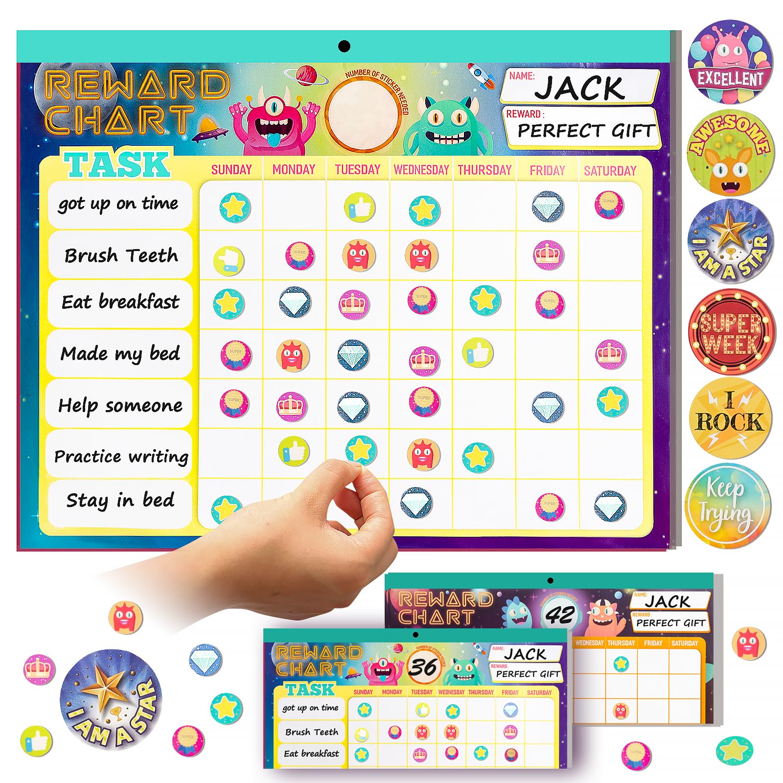 Behavior Reward Chart For Kids At Home Behavior Chart Pad | Desertcart ...