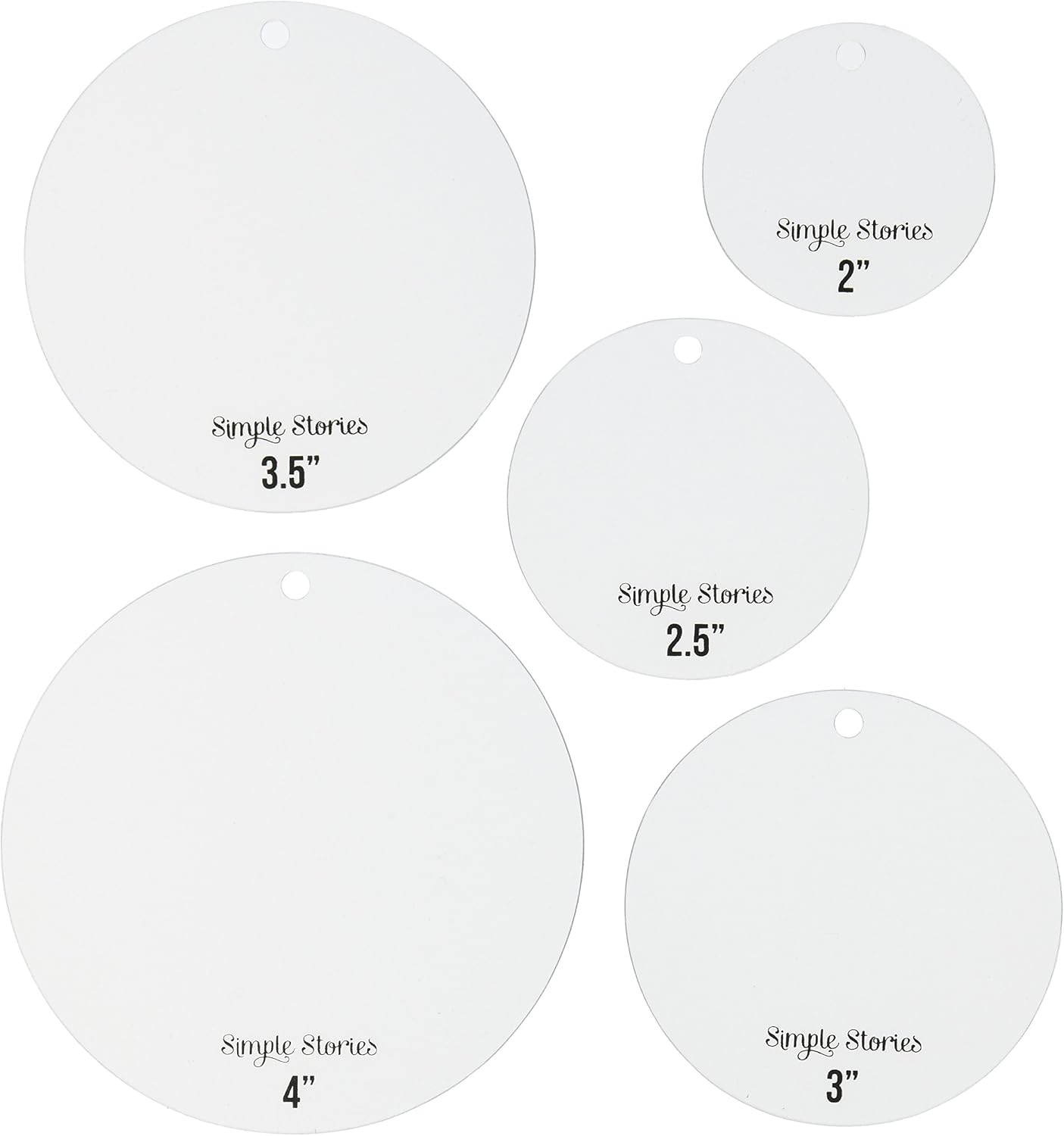 Amazon.com - Simple Stories Snatp! Photo Crops, Circle, 5-Pack