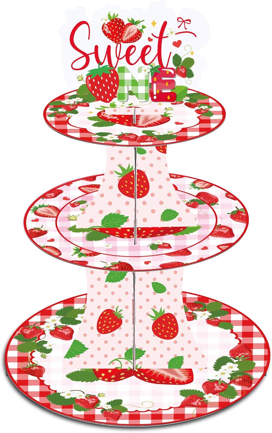 Amazon.com | Keluna Strawberry Birthday Party Decorations - 3 Tier ...