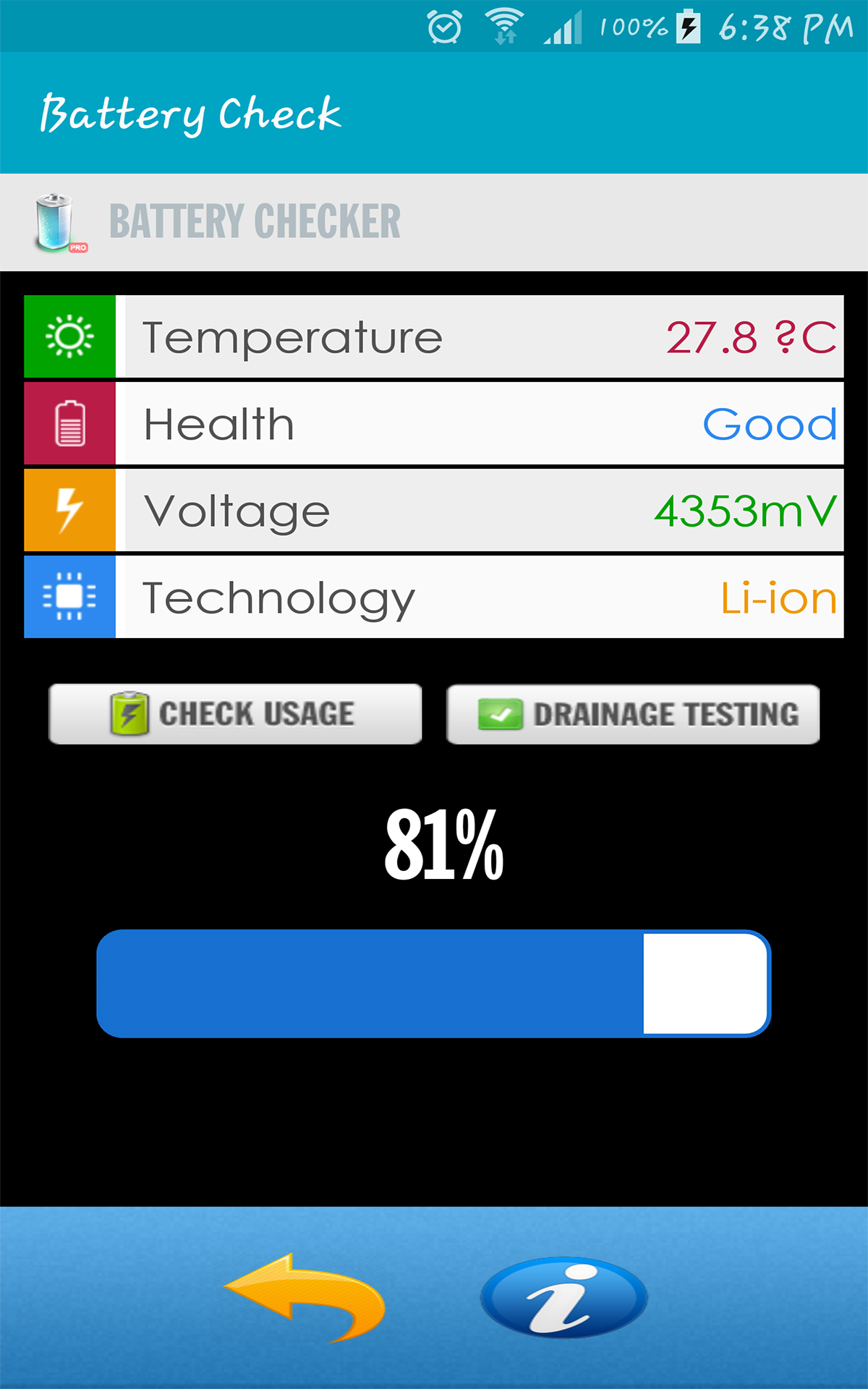 Battery Checker Free - App on Amazon Appstore
