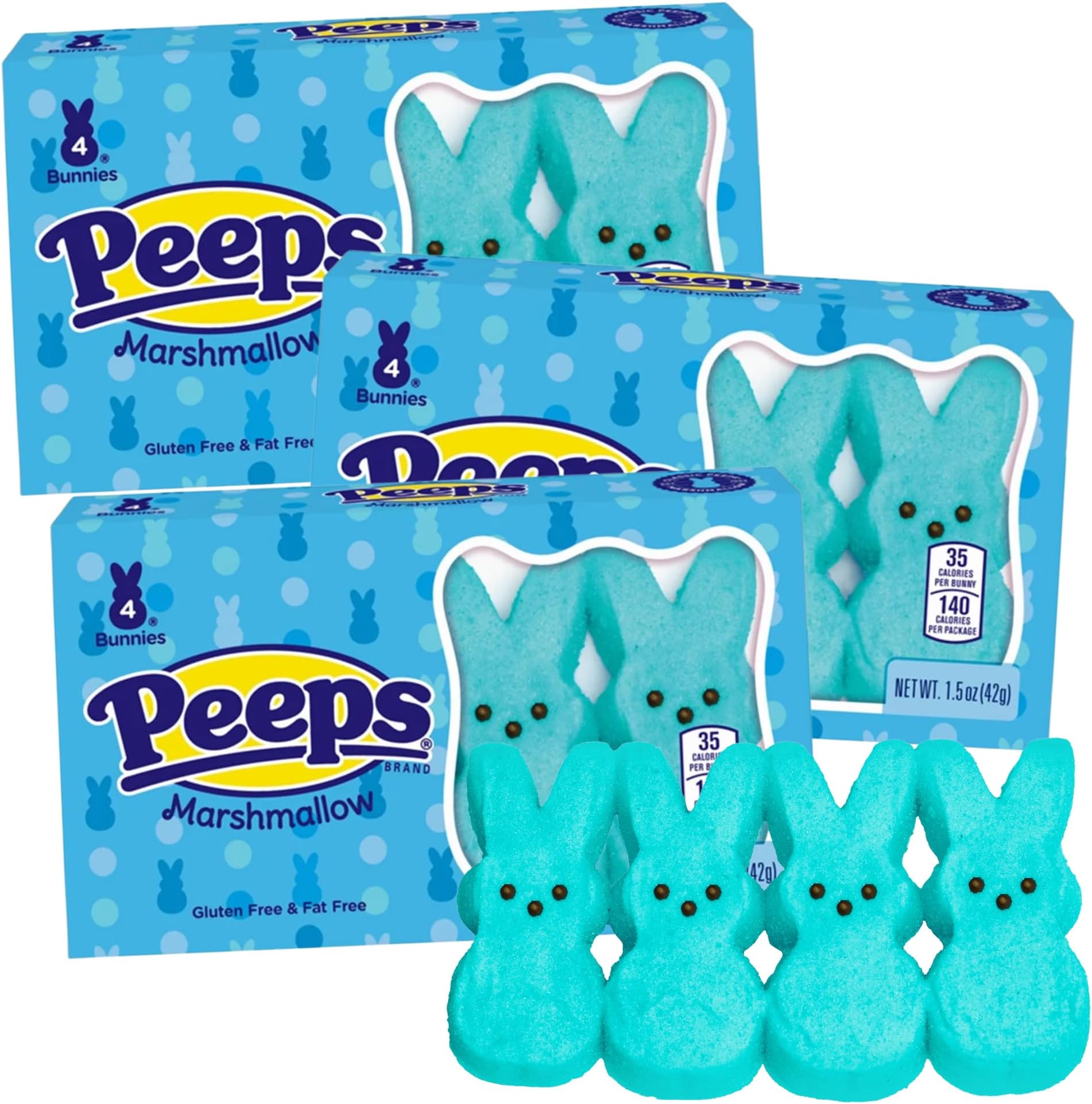 Amazon.com : PEEPS Easter Marshmallow Chicks, Variety Pack, 10 Count ...