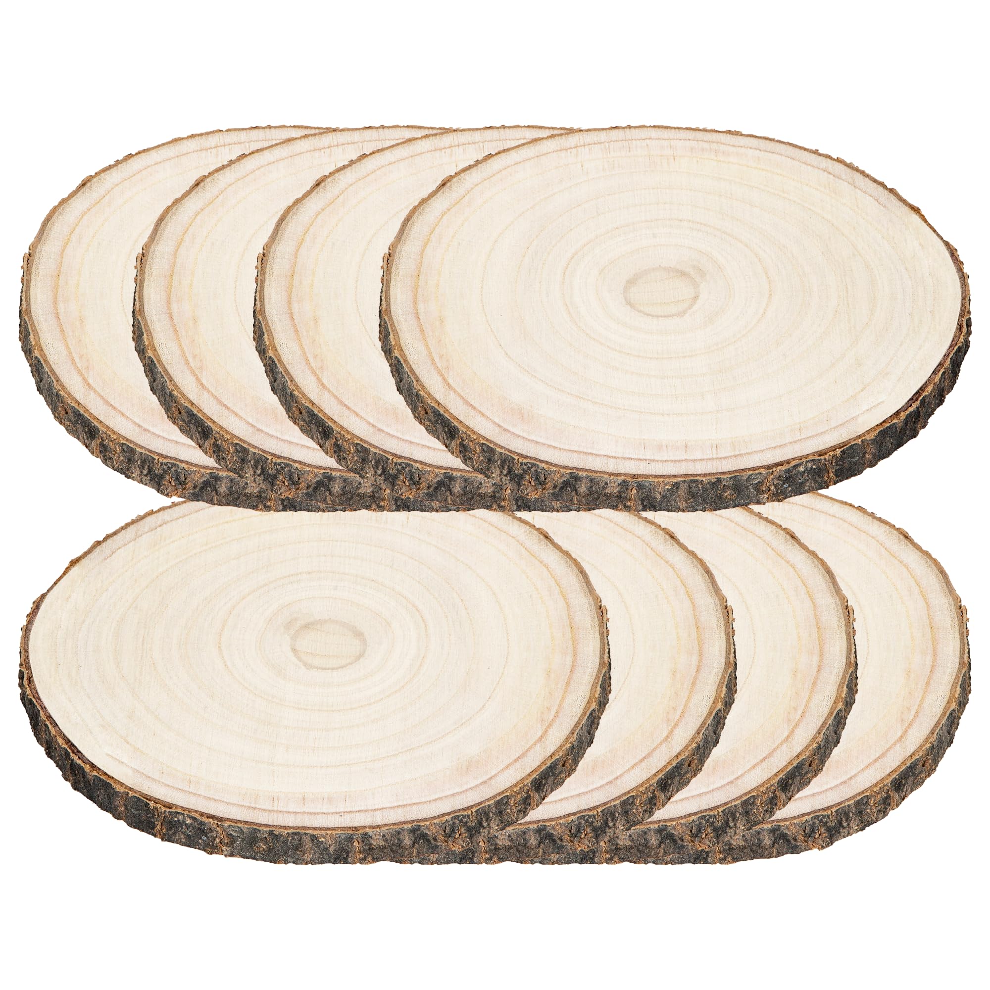 Amazon.com: Rigalit 8 Pieces of 8-9 Inches Wood Slices for Centerpieces ...