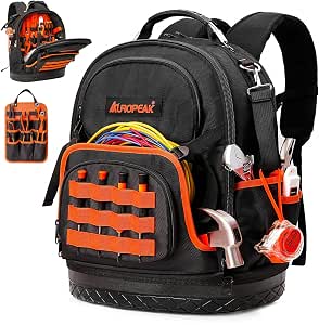 Tool Bag Backpack, 96 Pockets Tool Backpack Heavy Duty, Hvac Tool Bag ...