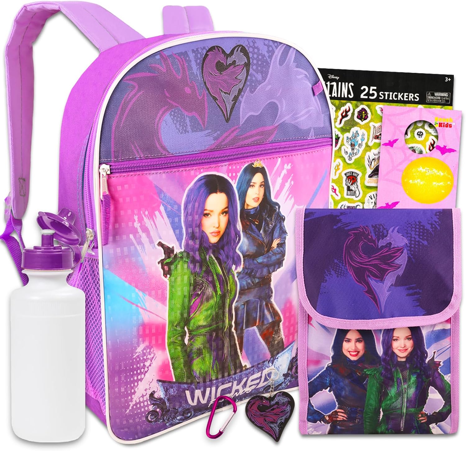 Disney Descendants Backpack and Lunch Box Set - Bundle with Descendants ...