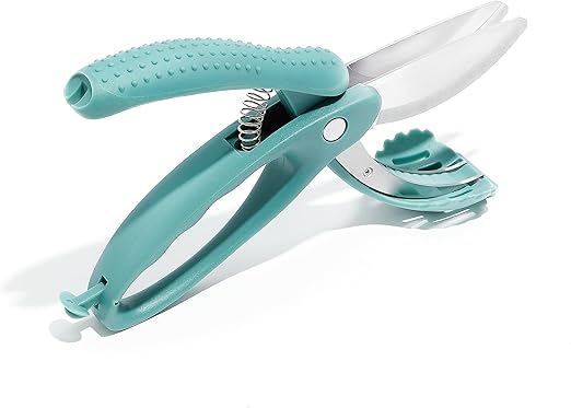 Amazon.com: COOK WITH COLOR Salad Chopper Scissors: Effortlessly Slice ...