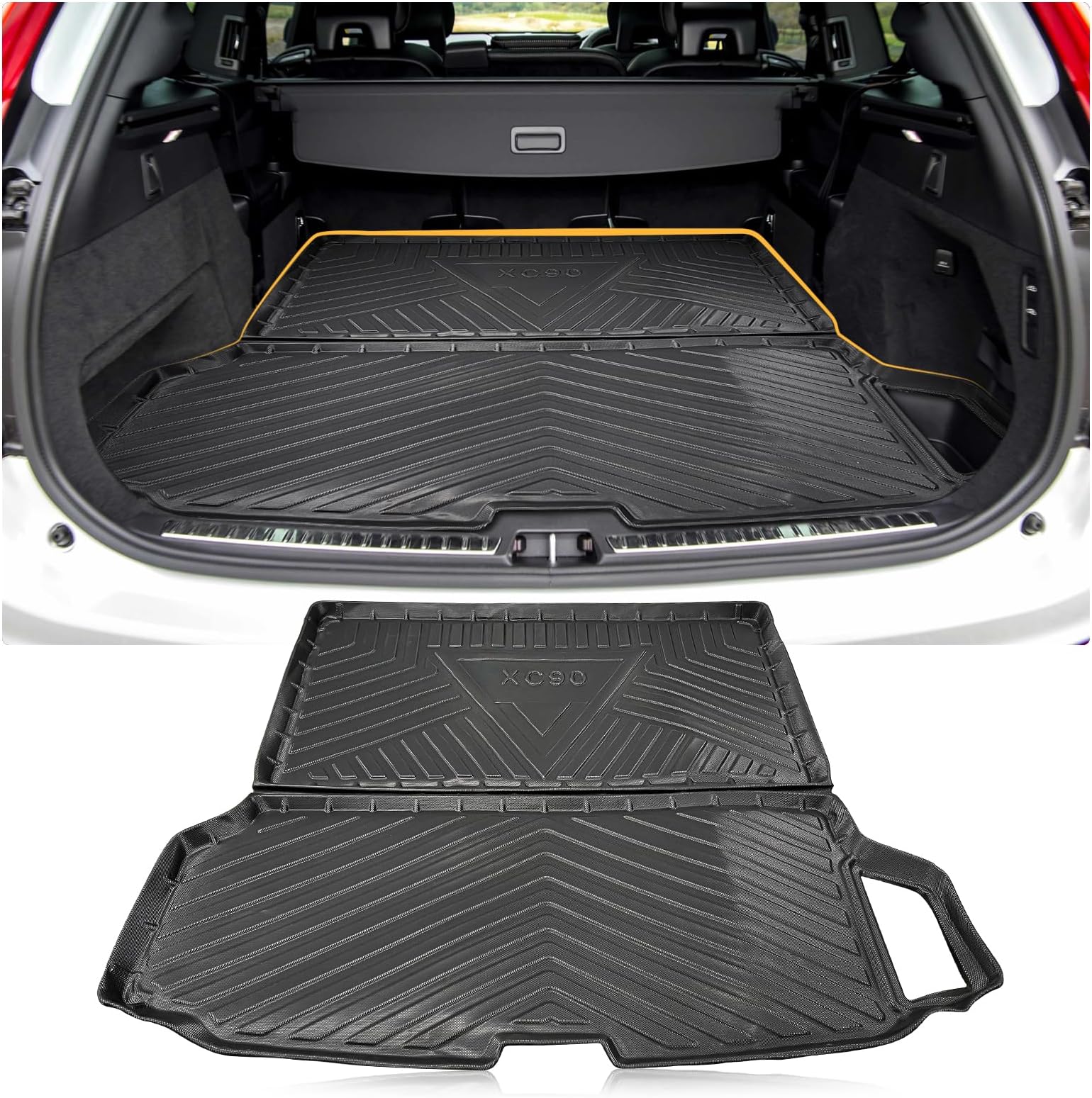 LFOTPP Rubber Boot Mat Compatible with Volvo XC90 SUV 2015-2022 2023 ...