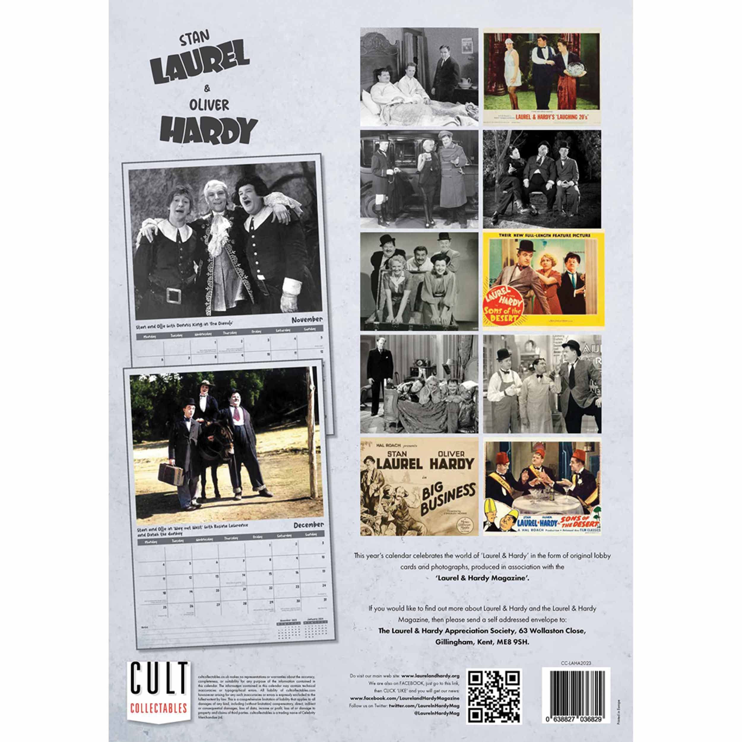 Laurel and Hardy Official 2023 Calendar – BigaMart