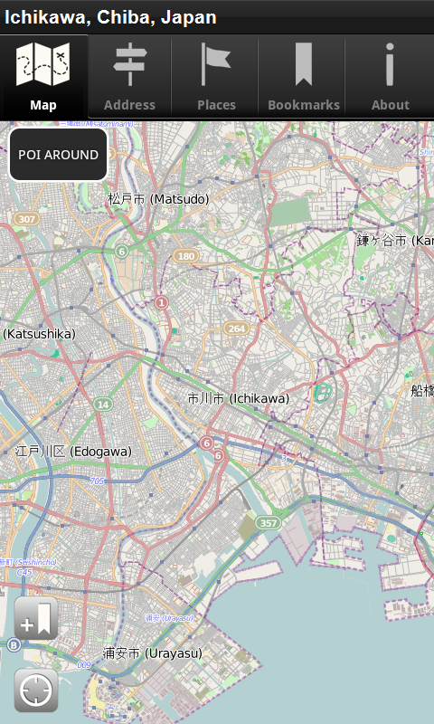 Aplicación Offline Map Ichikawa, Chiba, Japón - CNM en Amazon Appstore