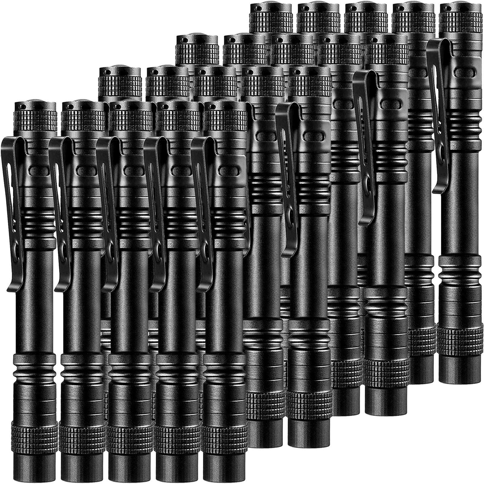 Beieverluck 20 Pack Pen Light Flashlight Mini Small Flashlight with ...