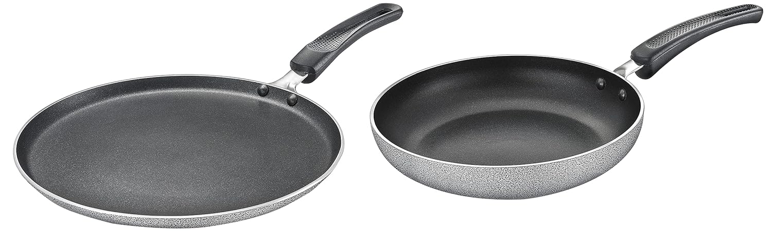 Prestige Aluminium Omega Select Plus IB Non-Stick Omni Tawa, 25 cm ...