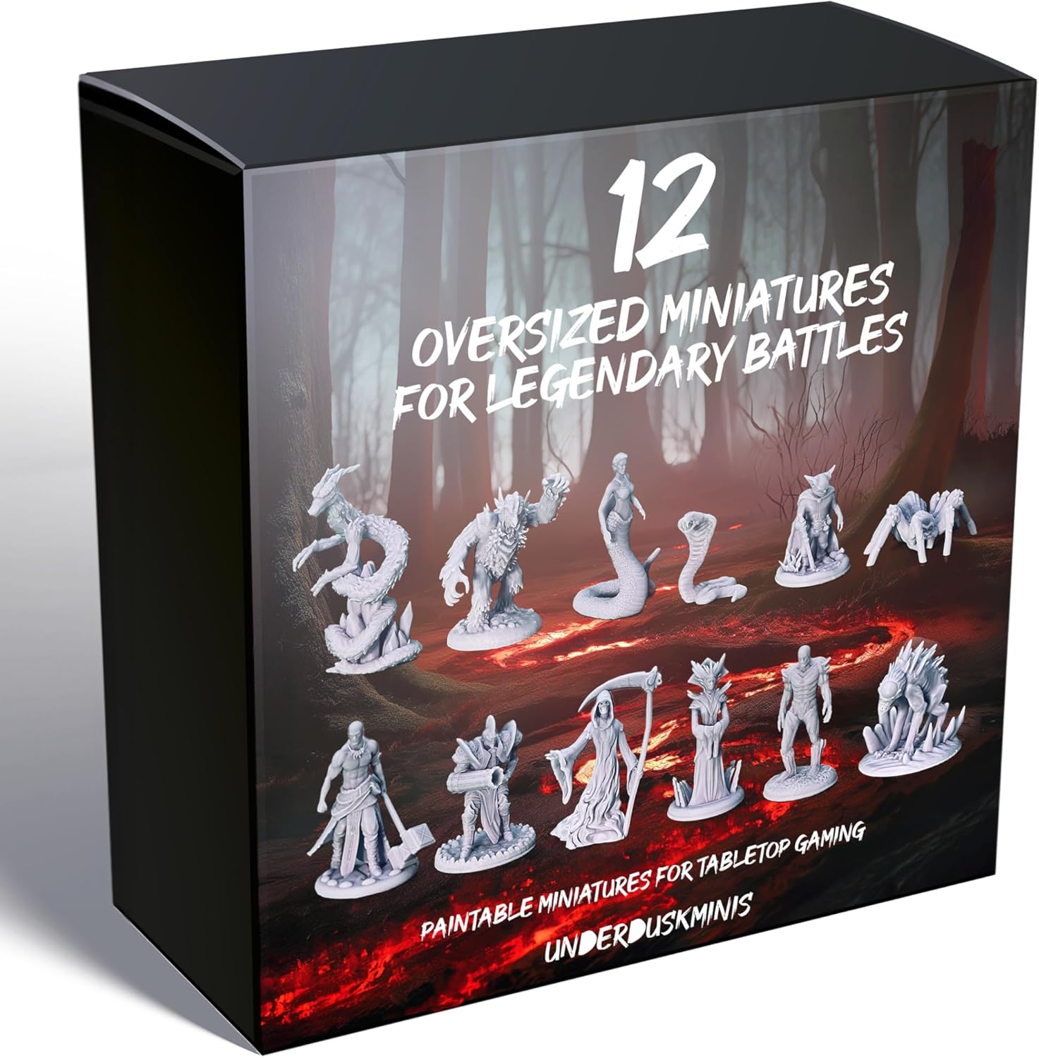 Amazon.com: Underdusk Miniaturas DND de gran tamaño para juegos de mesa ...