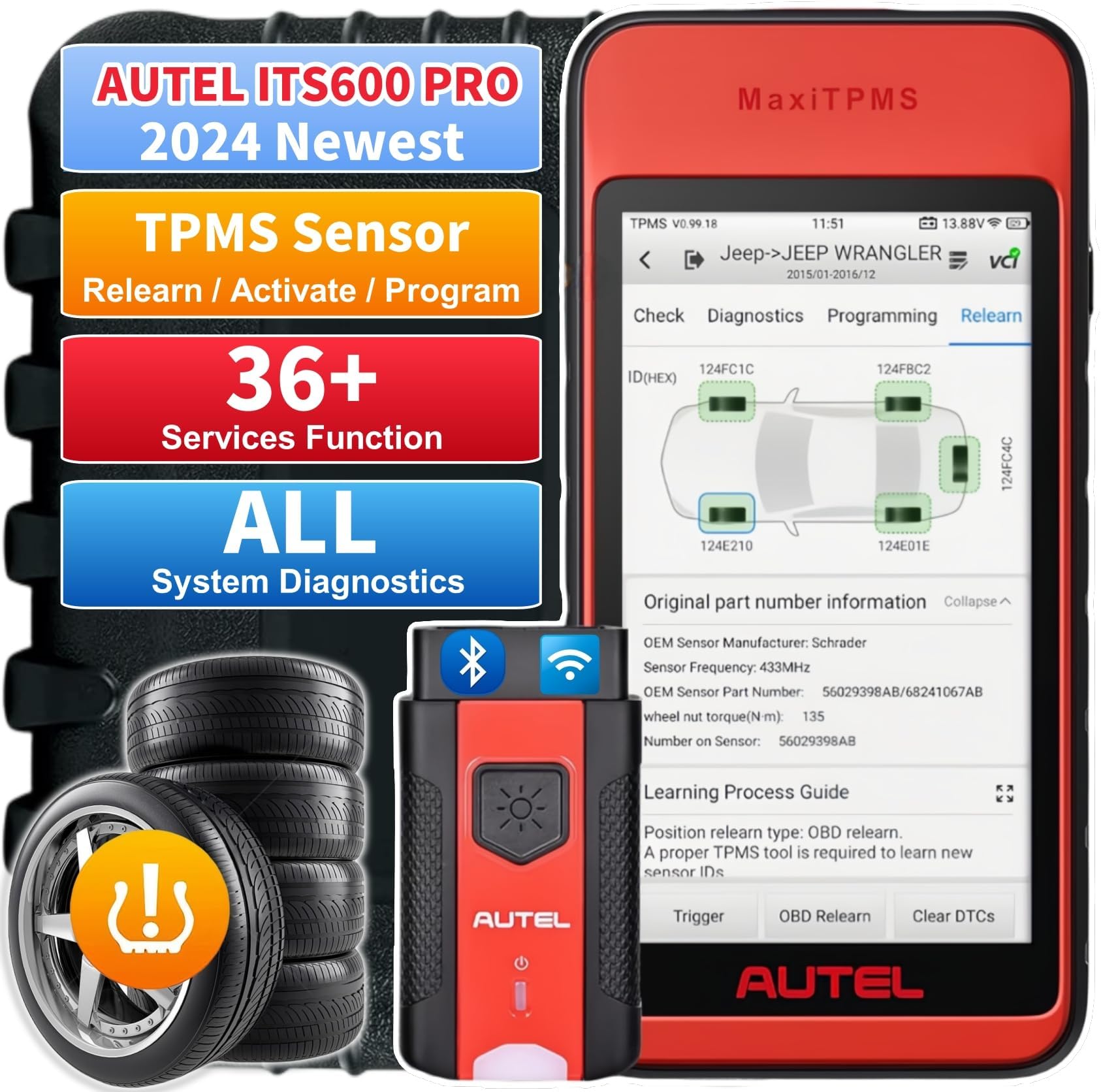 Amazon.com: LAUNCH X-431 i-TPMS Handheld TPMS Service Tool Upgrade of ...