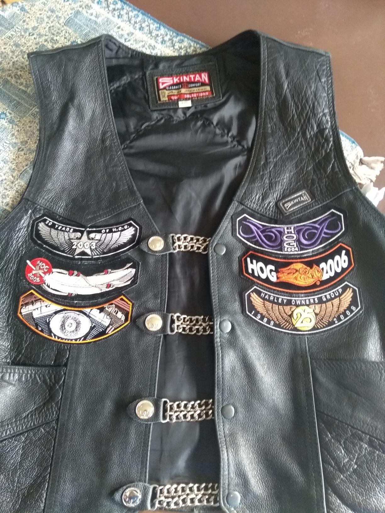 Biker Vest Extender With Chrome Buffalo Button : Amazon.co.uk: Fashion
