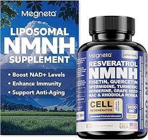 Amazon.com: MEGNETA NMNH Supplement - 500mg Per Serving, Boosts NAD+ Levels, NAD Supplement ...