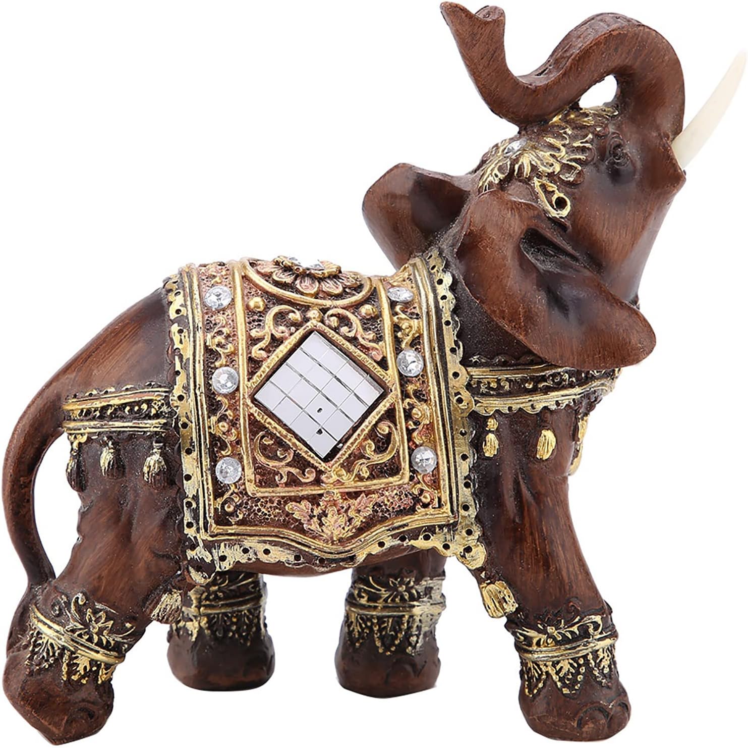 Lucky Wealth Elephant Statue Resin Feng Shui Elephant Elephant with ...