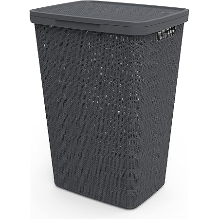 CURVER Jute Laundry Hamper - Grey : Amazon.co.uk: PC & Video Games
