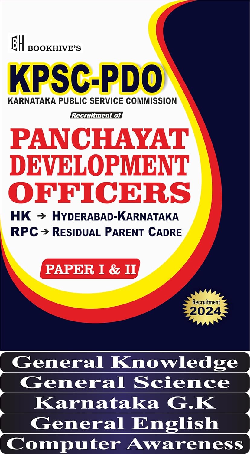 Buy KPSC PDO (Panchayat Development officers) Recruitment 2024 (Set of 5 Books) Book Online at ...
