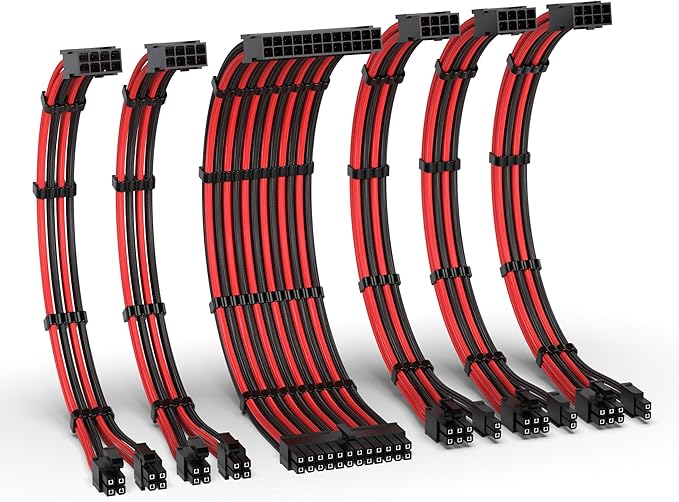 Amazon.com: EZDIY-FAB PSU Cable Extension Kit,16AWG Power Supply ...