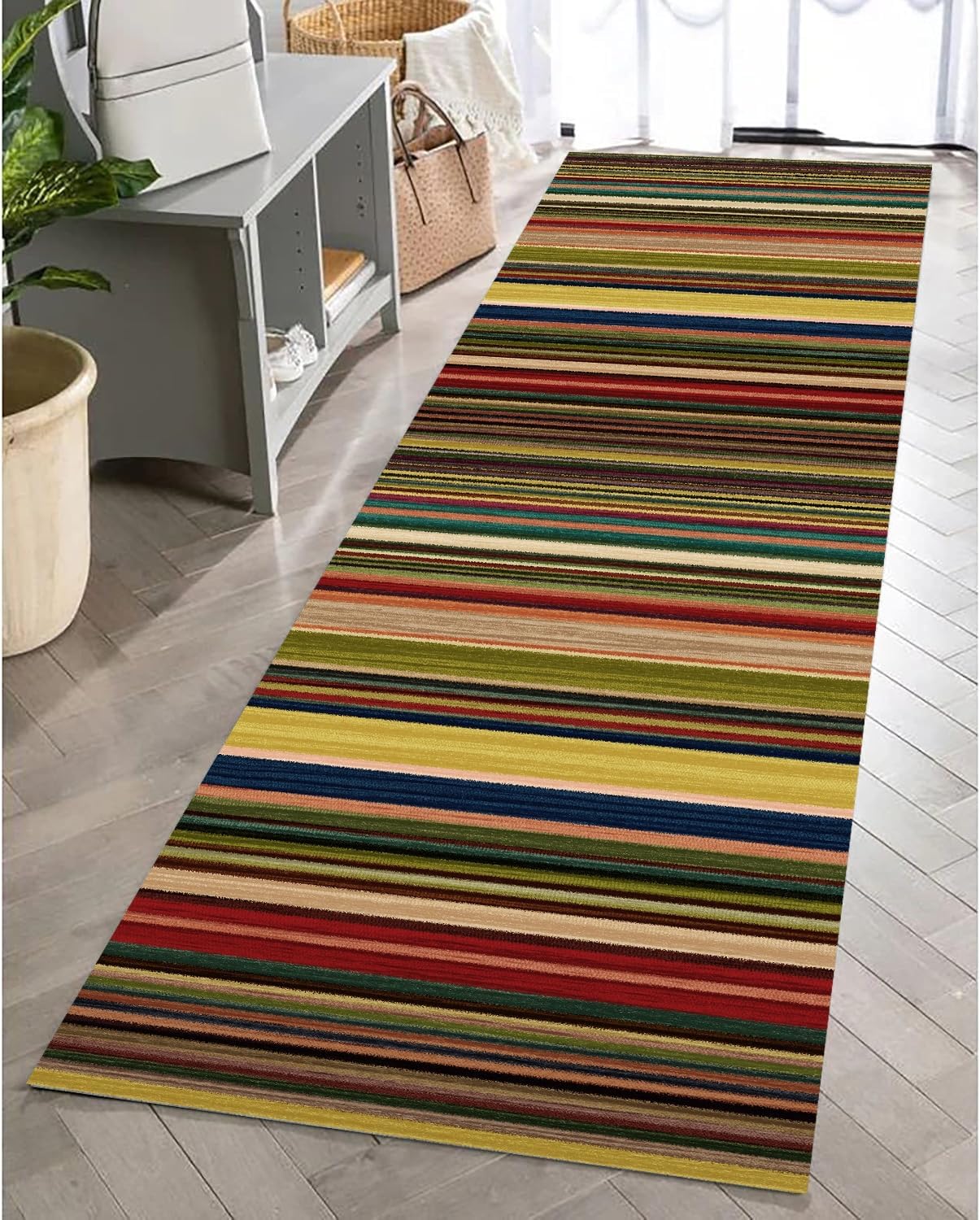 PDENZG Bohemian Runner Rug for Hallways,50x150cm,Colorful Kitchen Mat ...