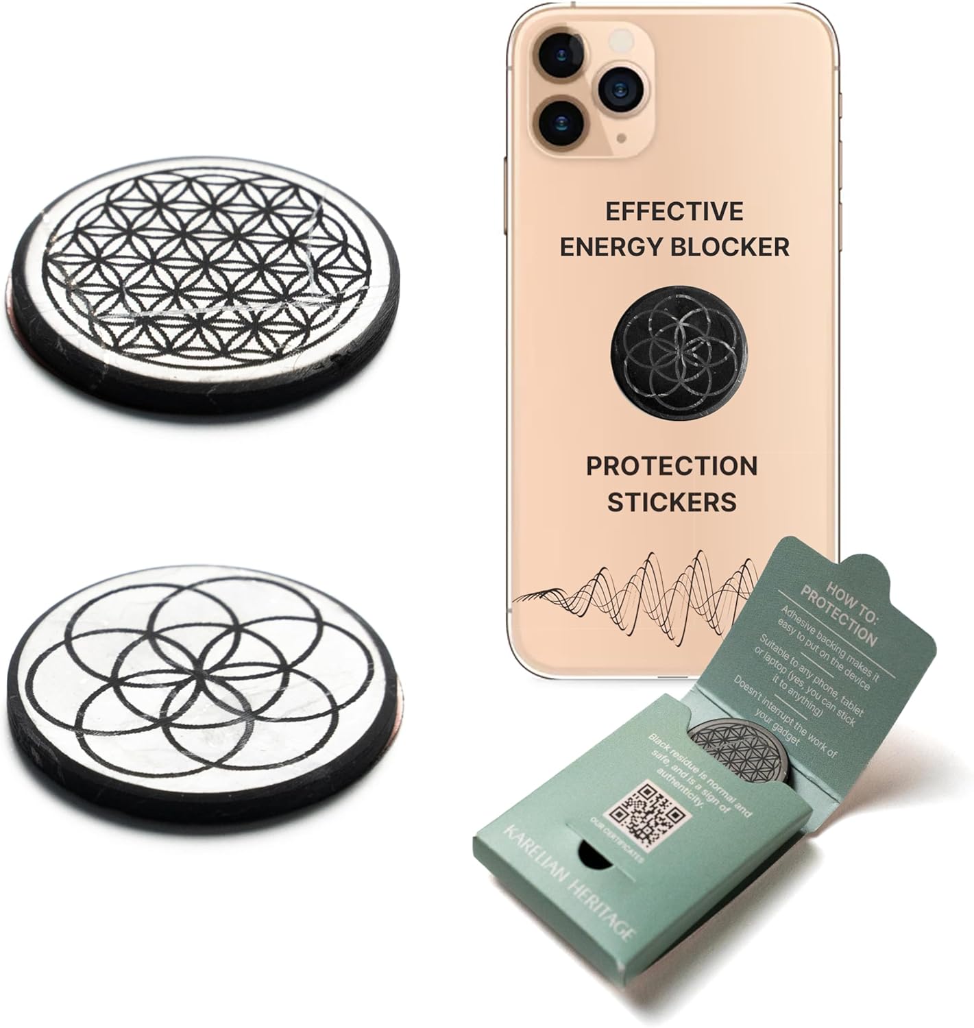 Amazon.com: Gadget Protection Shungite Stickers Blocker for Cell Phone ...