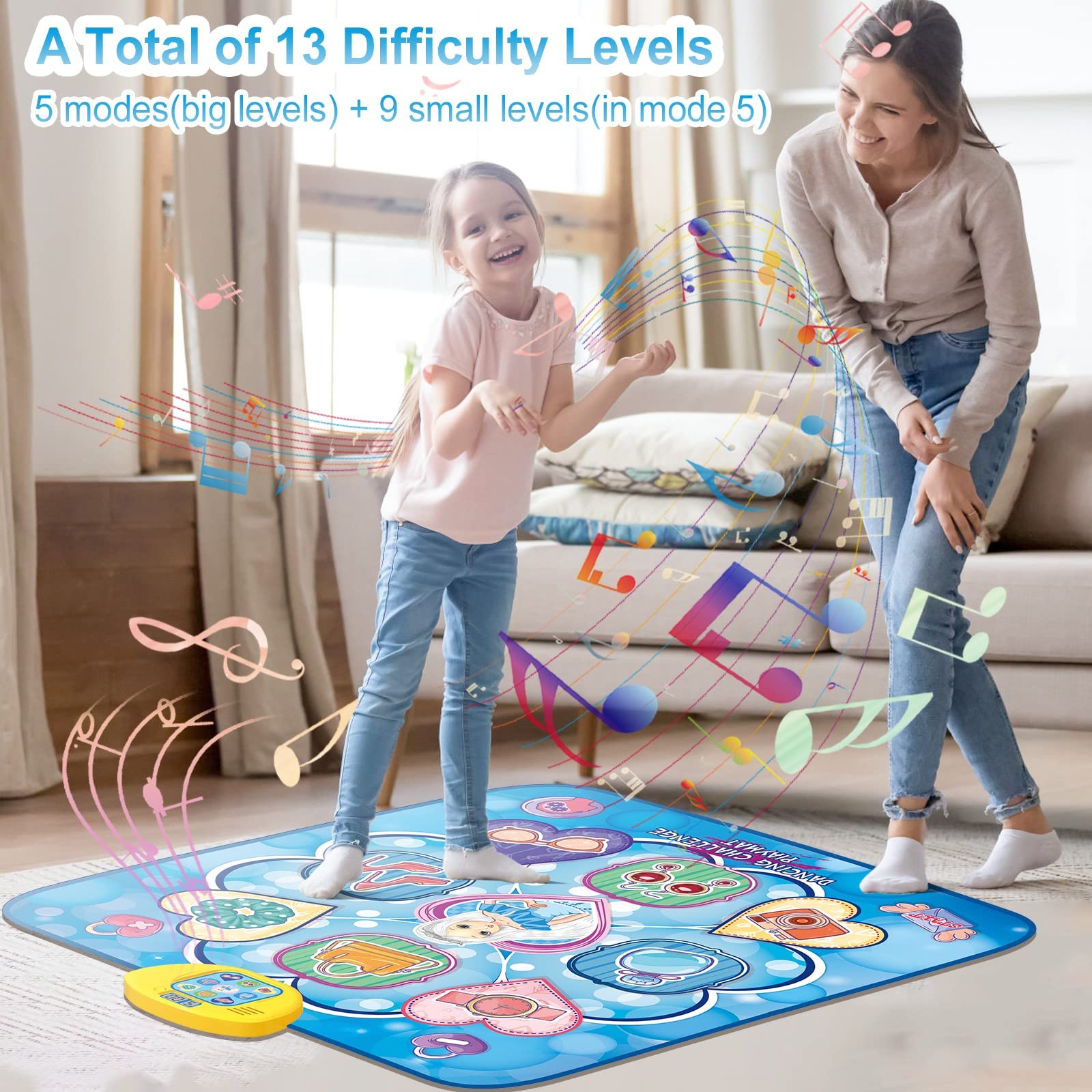 Electronic Dance Mats, Toy Gift for Kids Girls Boys Age 4-8 Years Old ...